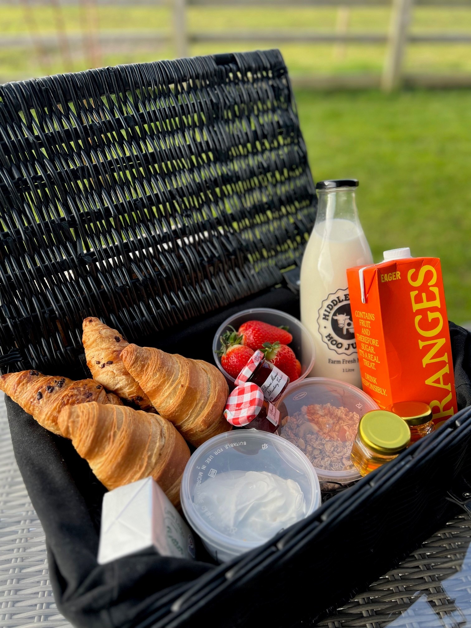 Continental breakfast hamper at Hall Farm Dadlington